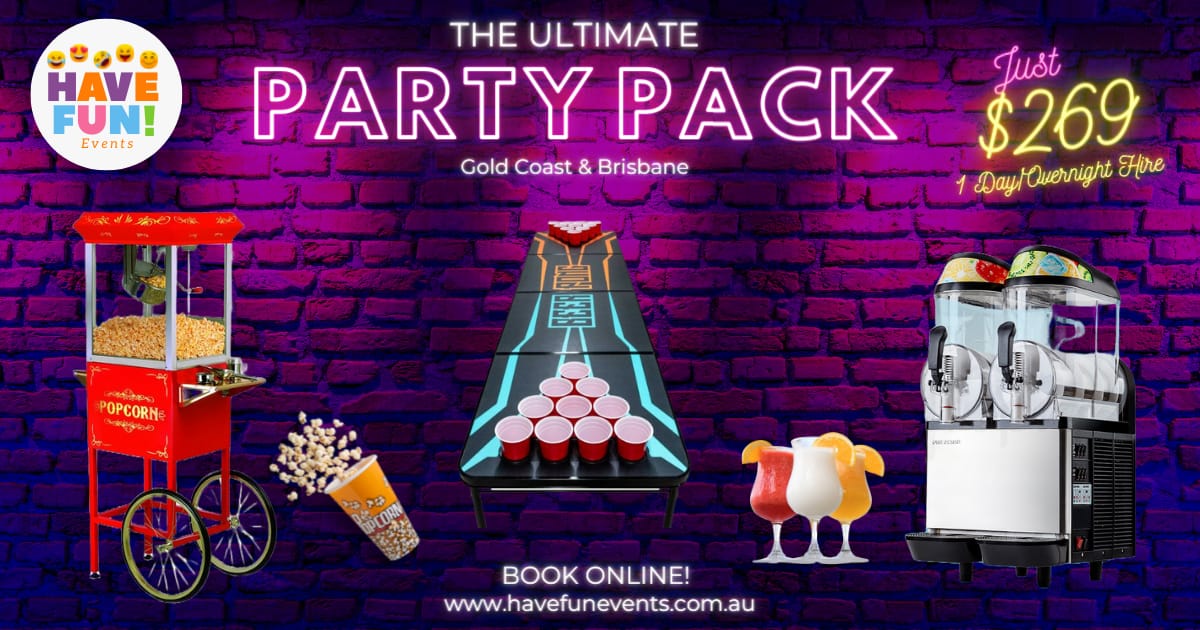 The Ultimate Party Pack - Slushy, Popcorn & Beer Pong!