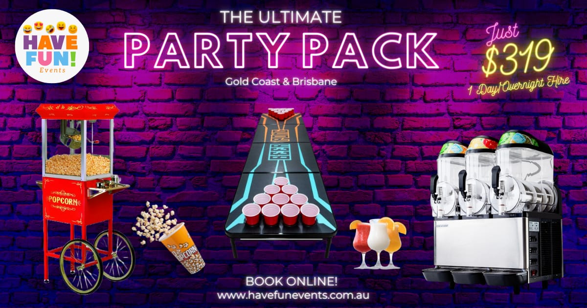 The Ultimate Party Pack - Slushy, Popcorn & Beer Pong!